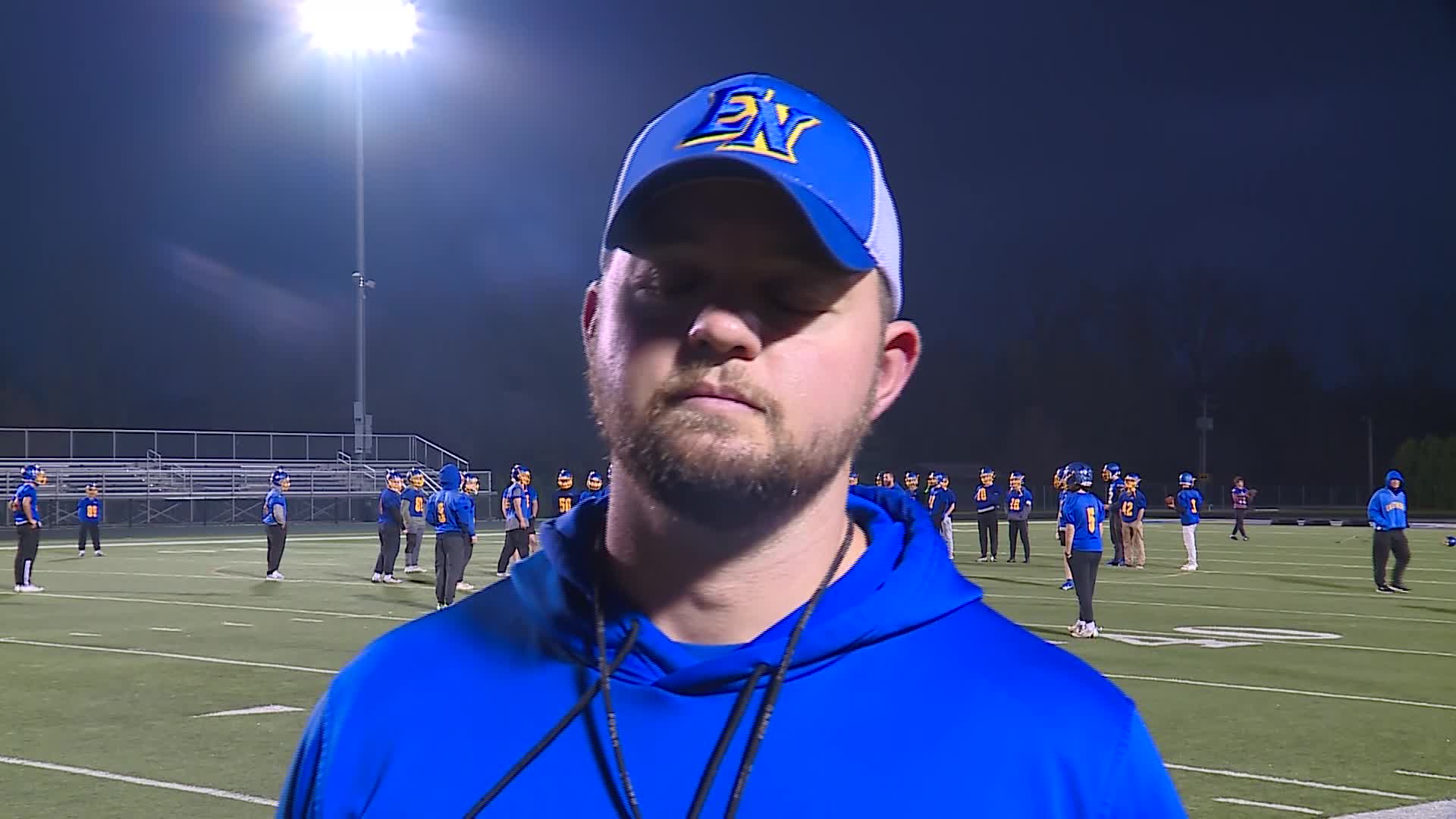East Noble head football coach Alex Stewart previews 4A state ...