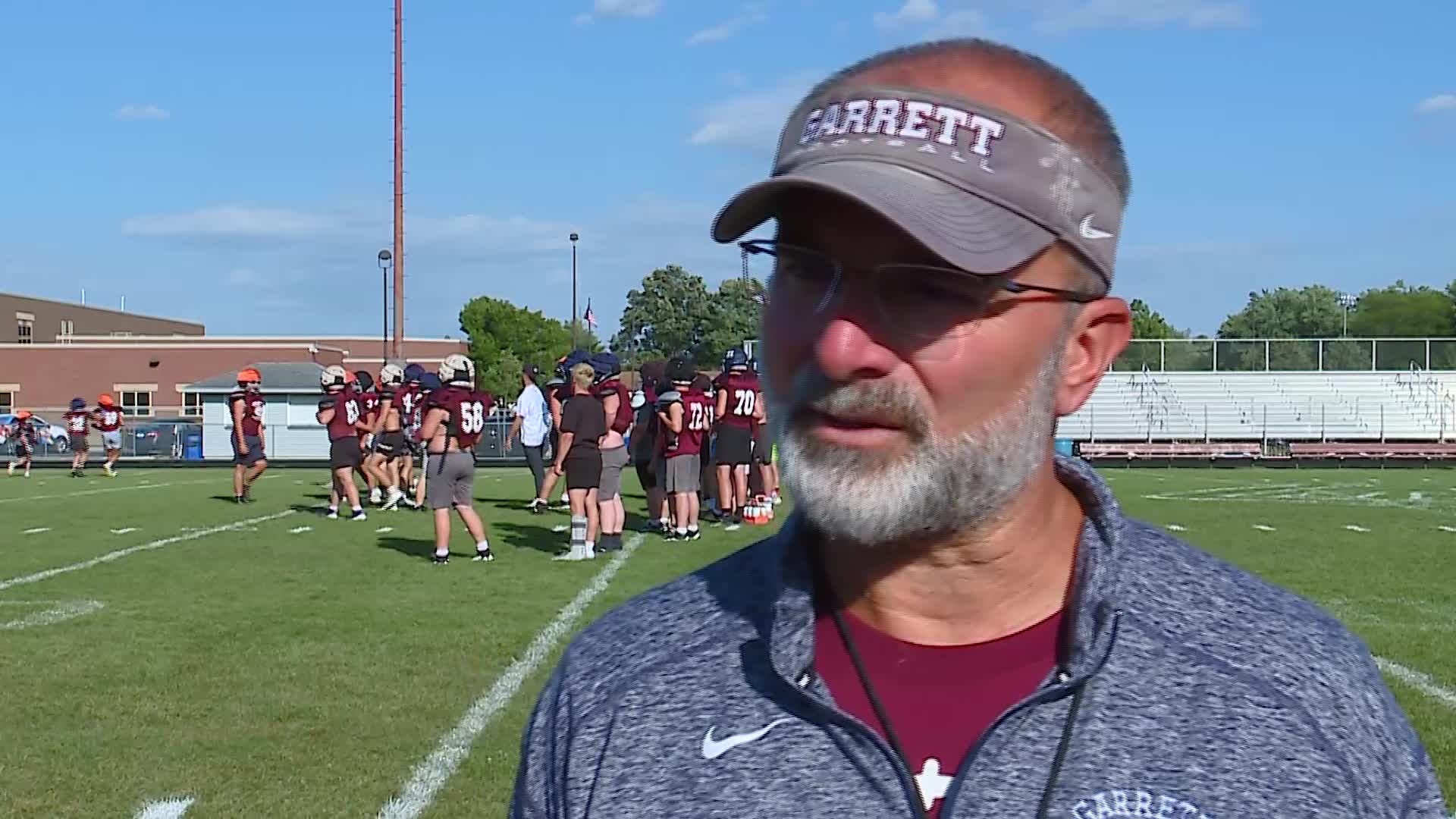 Garrett head football coach Chris DePew practice interview 9/9/2024 ...