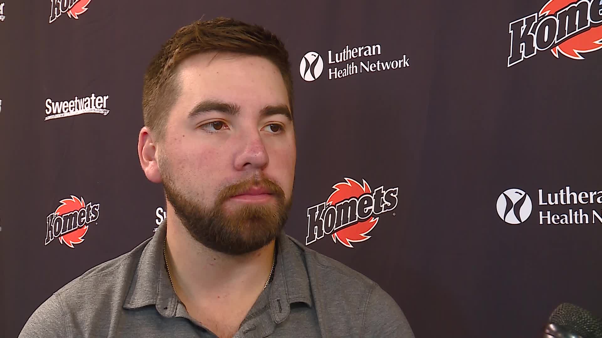 Jack Dugan full interview at Komets training camp opening press ...