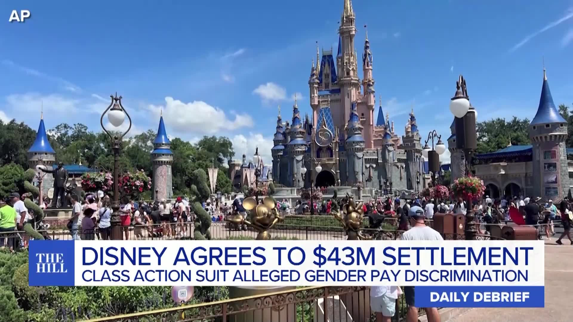 Disney agrees to $43 million settlement in gender pay lawsuit – The Hill