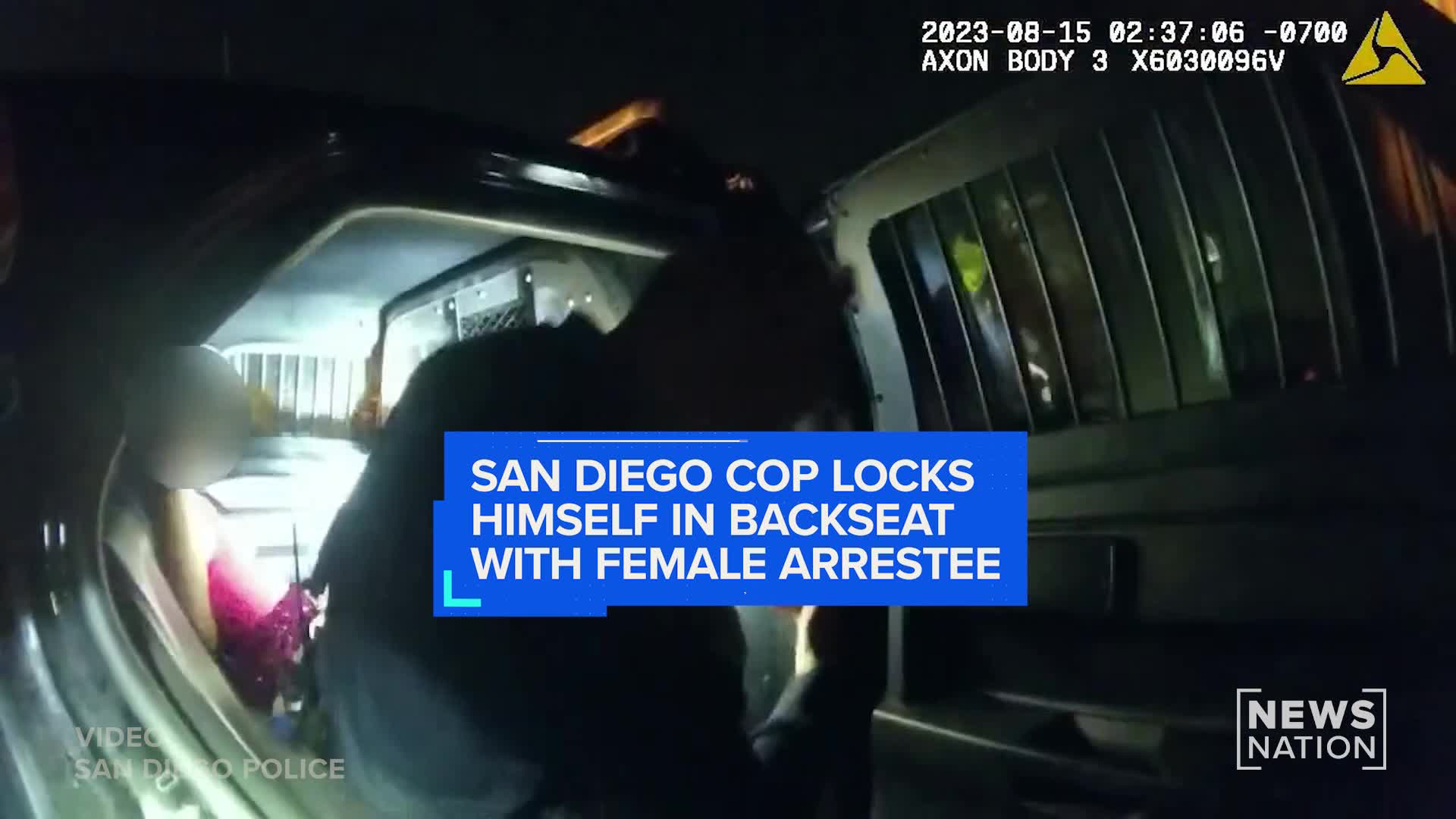 San Diego cop locks himself in backseat with female arrestee ...