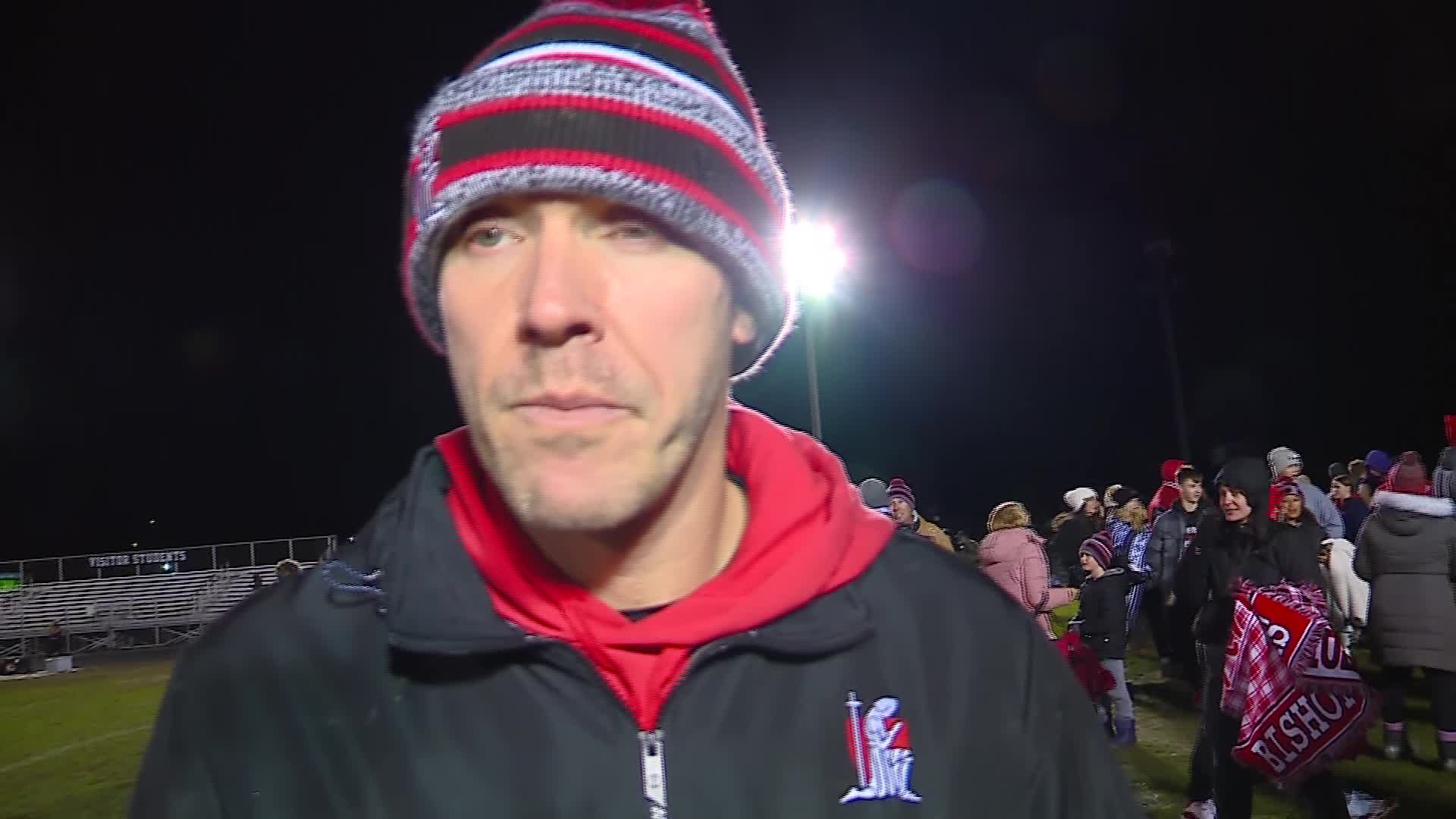 Bishop Luers head football coach Kyle Lindsay 3A semi-state postgame ...