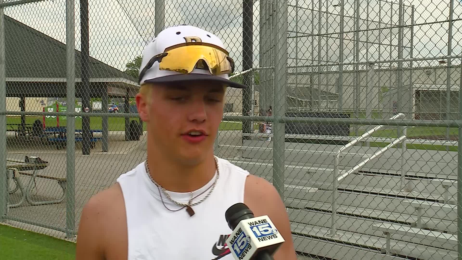 Bishop Dwenger sophomore outfielder Houston Ellinger full practice ...