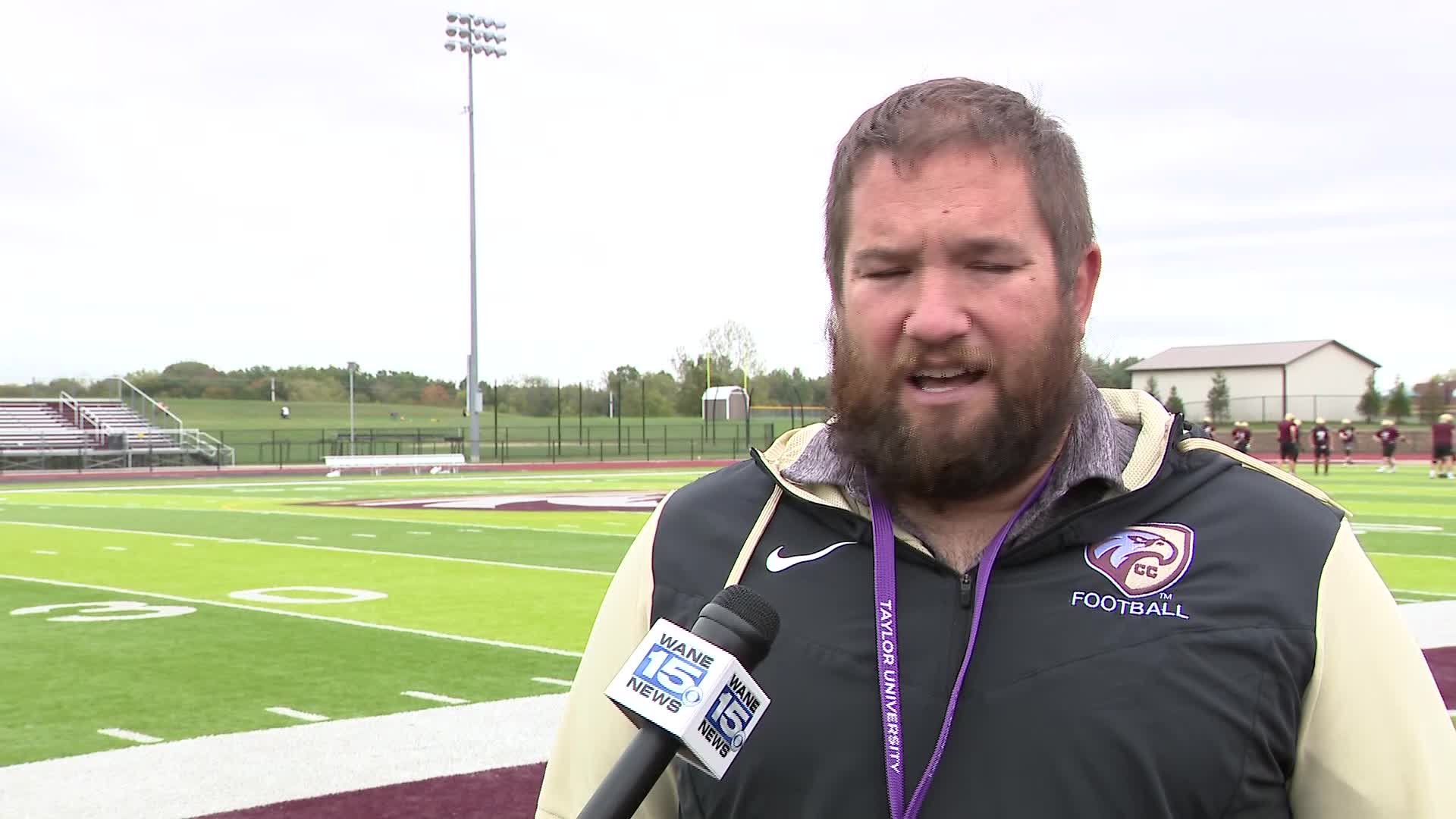 Columbia City head football coach Brett Fox practice interview 10/1 ...