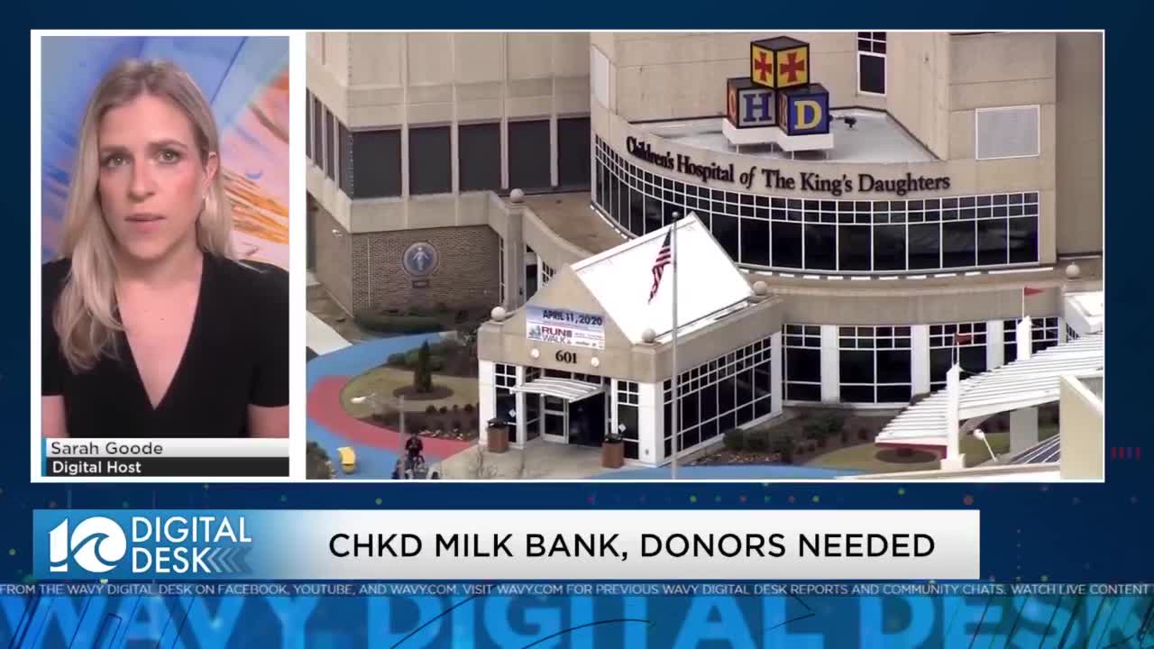 Milk bank at CHKD, need for donors – WAVY.com