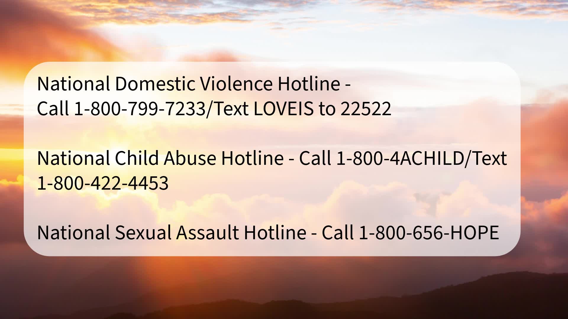 National Mental Health Resources – KLRT – FOX16.com