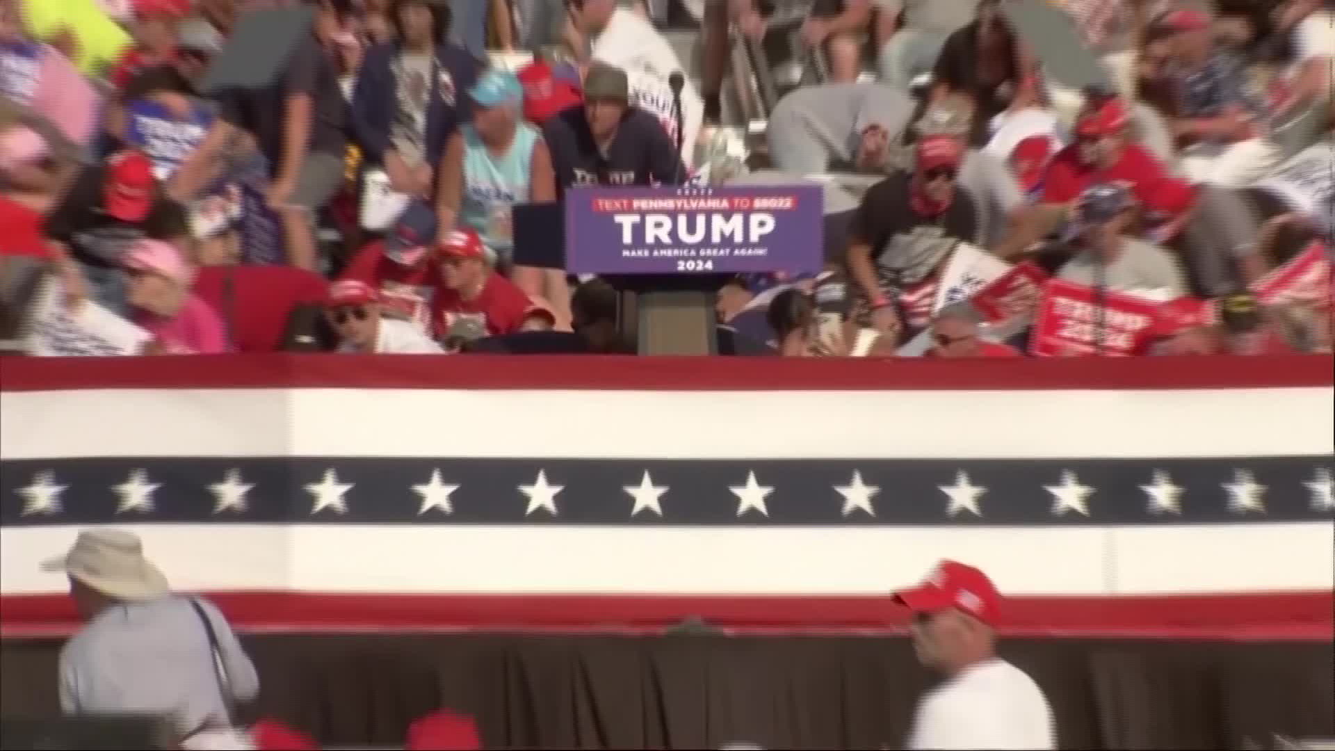 Donald Trump rushed off stage in Pennsylvania – KXAN Austin