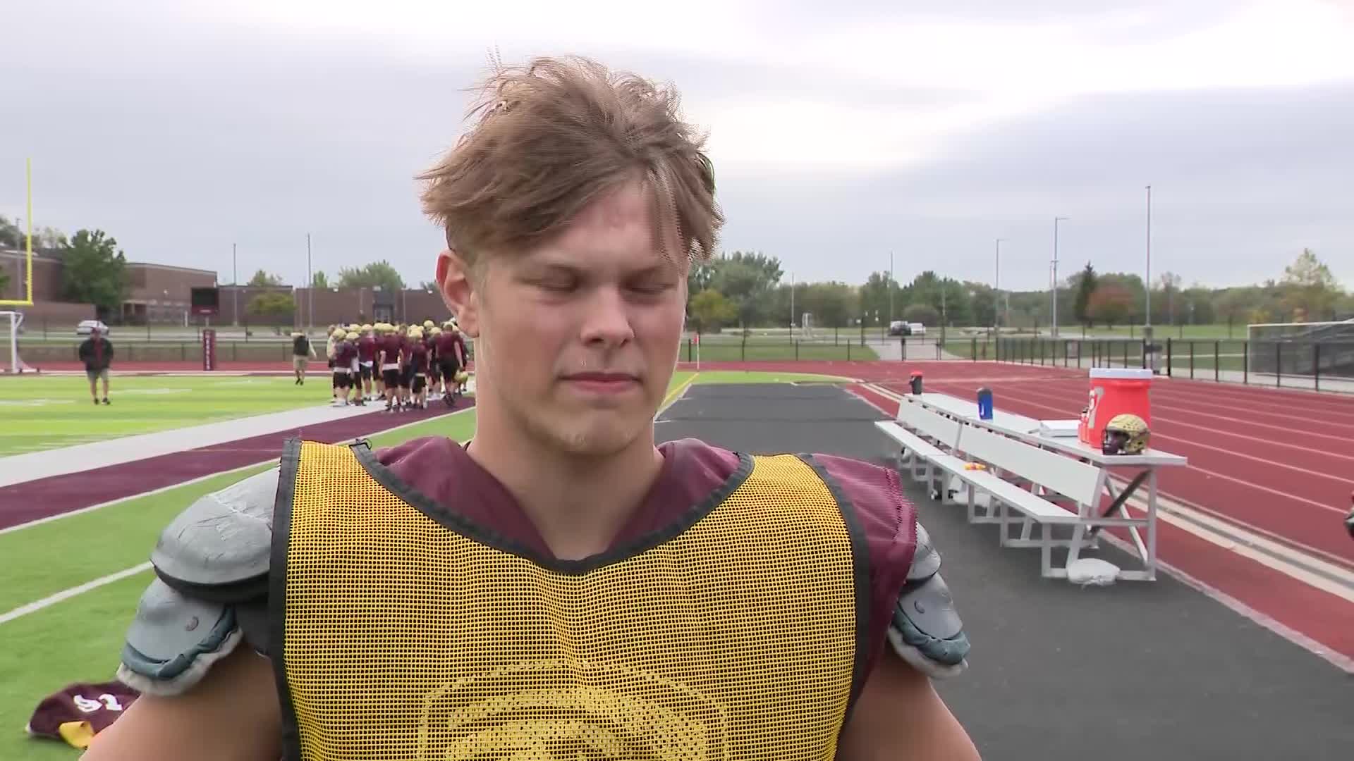 Columbia City senior linebacker Ethan McIntosh practice interview 10/1 ...