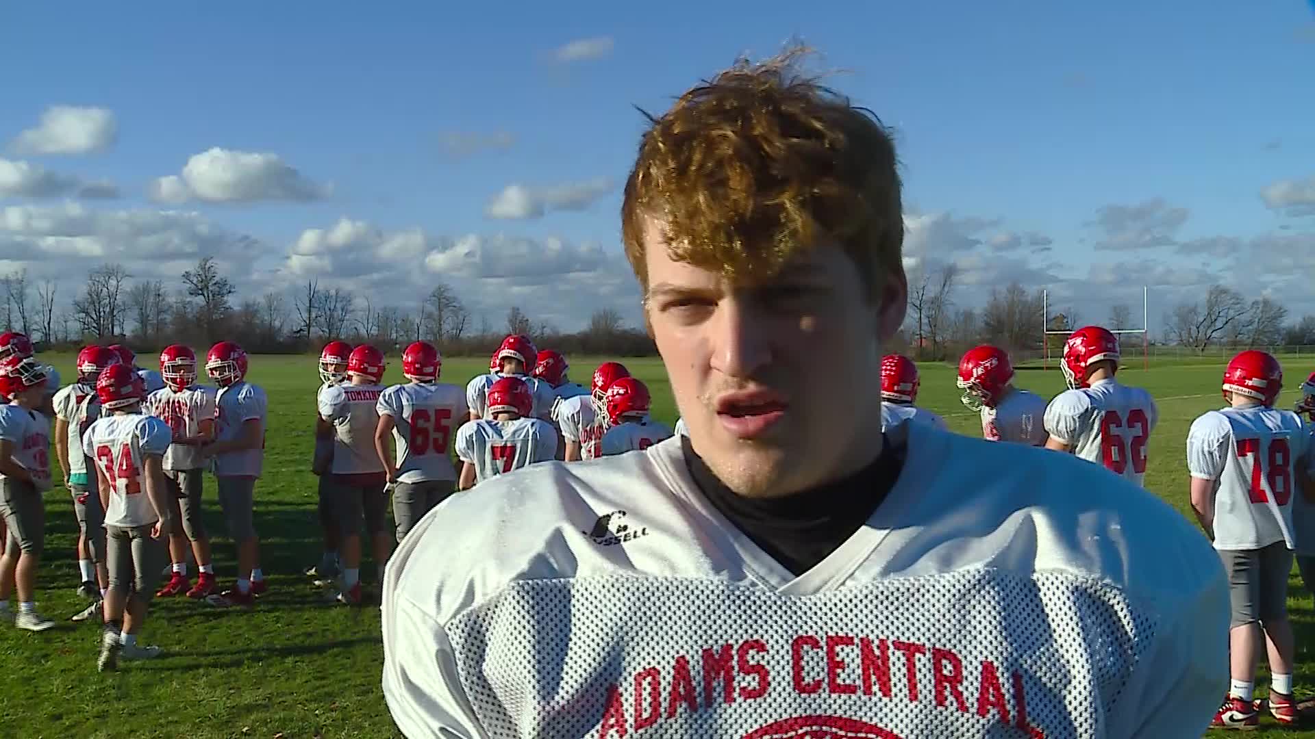 Aaron Hirschy full interview at Adams Central Jets football practice on ...