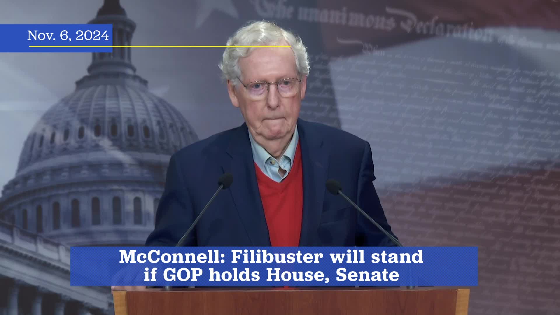 McConnell: Filibuster will stand if GOP holds House, Senate – The Hill