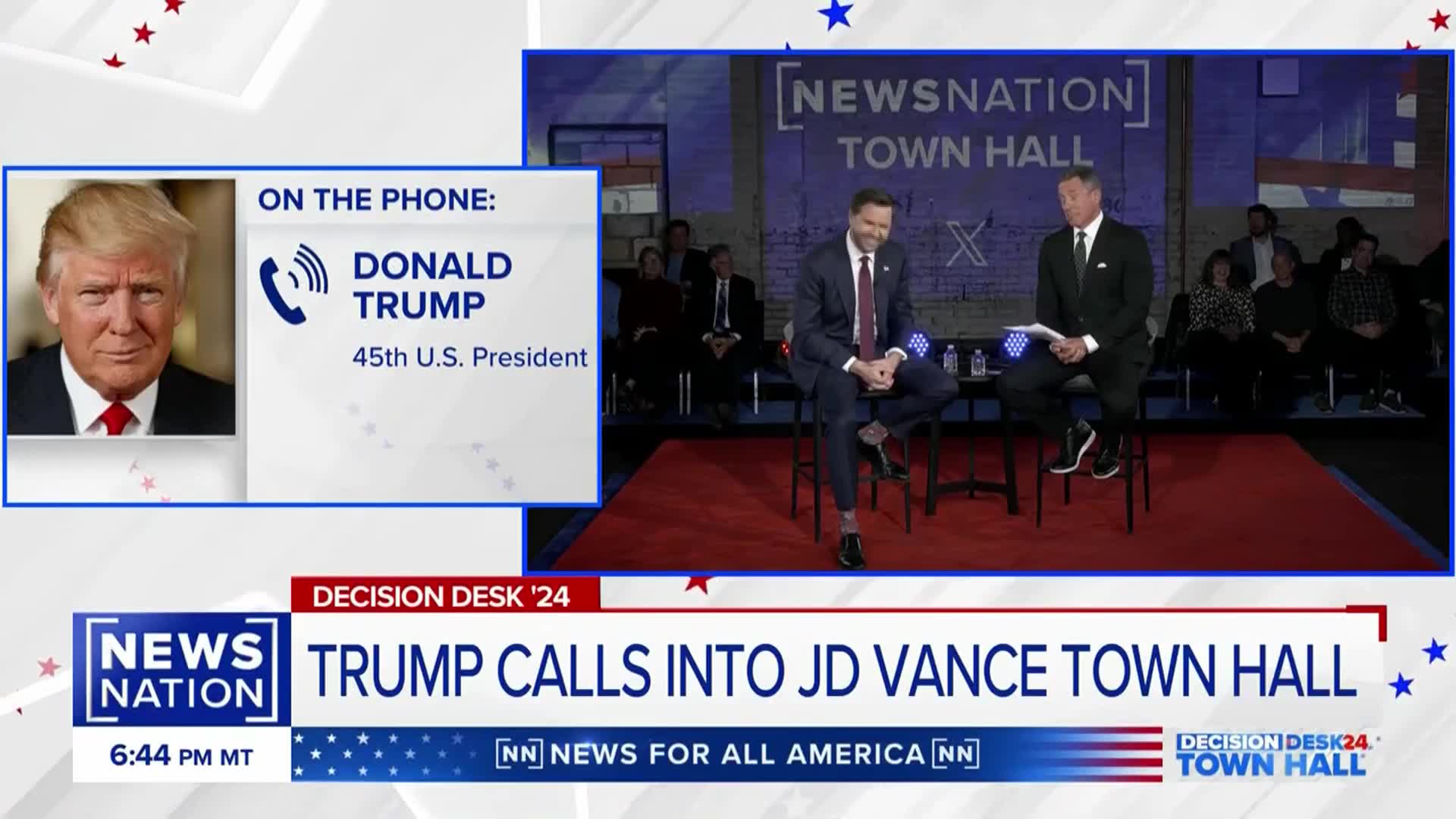 Trump calls into Vance town hall on NewsNation, asks ‘How brilliant is ...