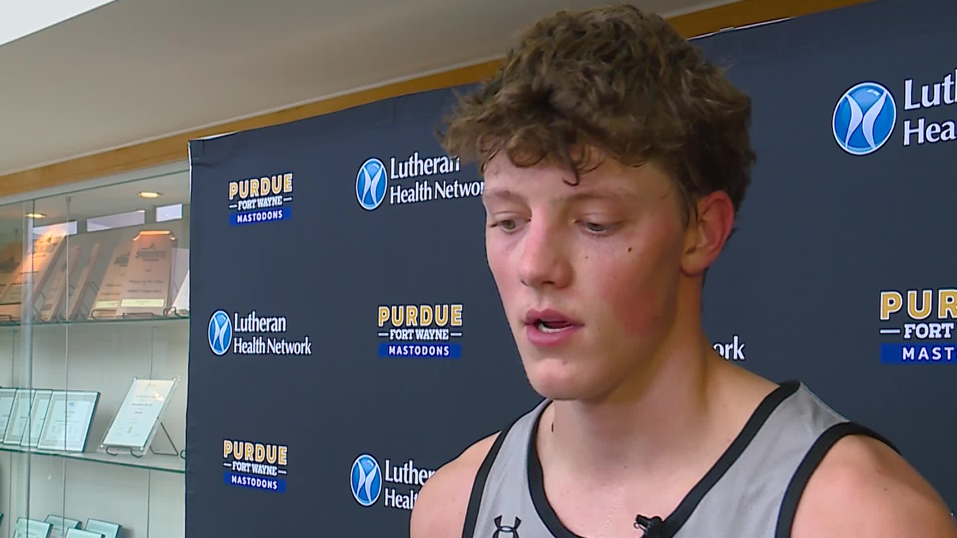 Purdue Fort Wayne junior forward Eric Mulder practice interview 9/23 ...