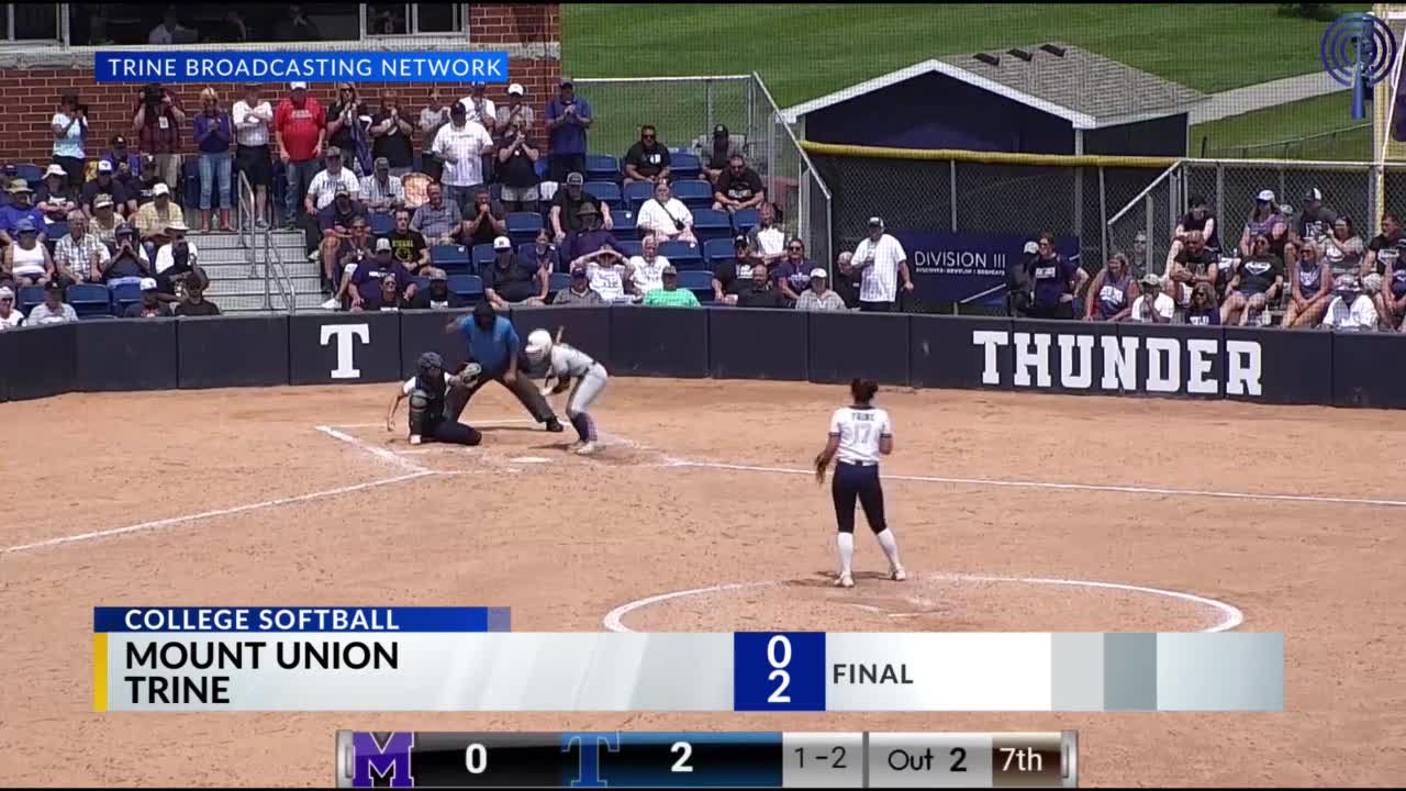 Trine softball shuts out Mount Union, advancing to NCAA regional final ...