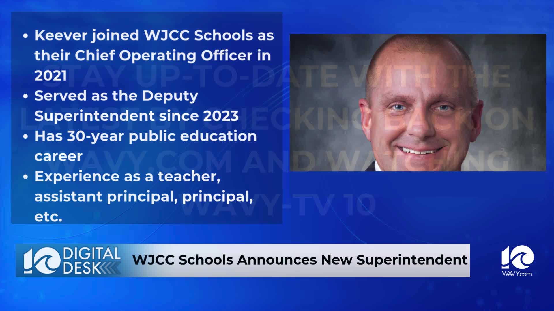 Wjcc Schools Announces New Acting Superintendent Wavy