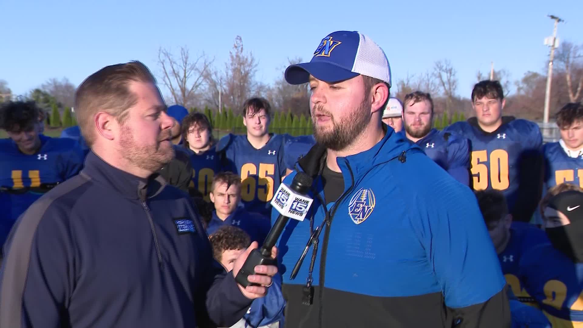 Alex Stewart full interview at East Noble football practice on 11/12/24 ...