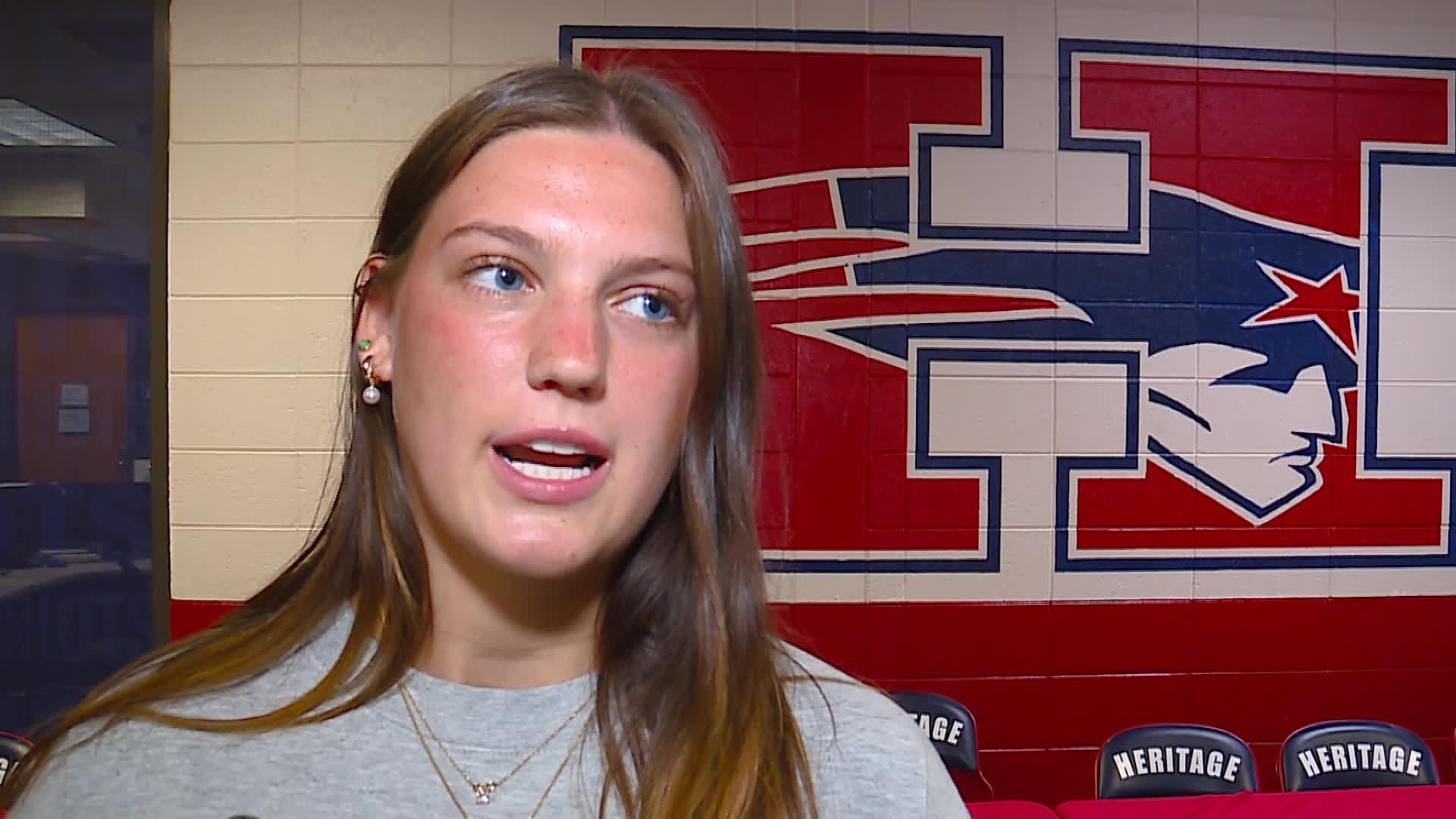 Heritage volleyball’s Lainey Simmons full signing day interview with ...