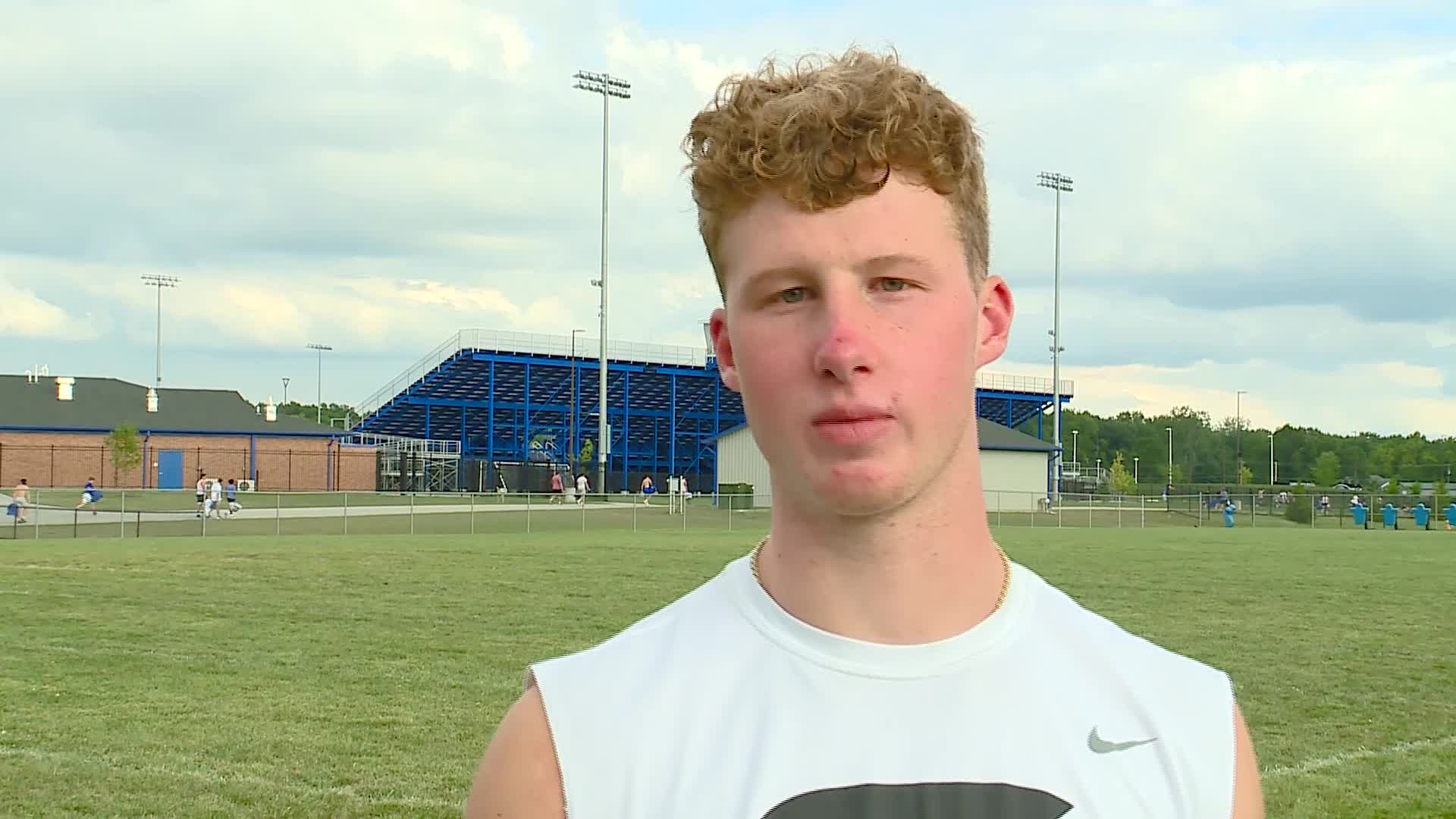 Jimmy Sullivan full interview at Carroll Chargers football practice on ...