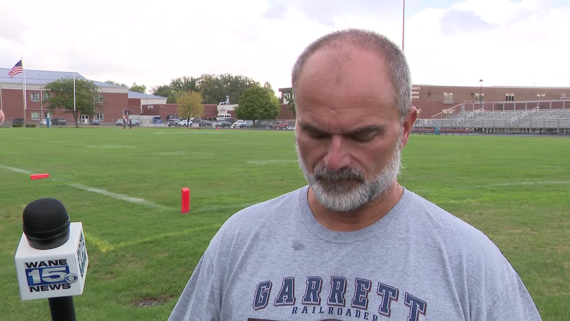 Chris DePew full interview at Garrett Railroaders football practice on ...