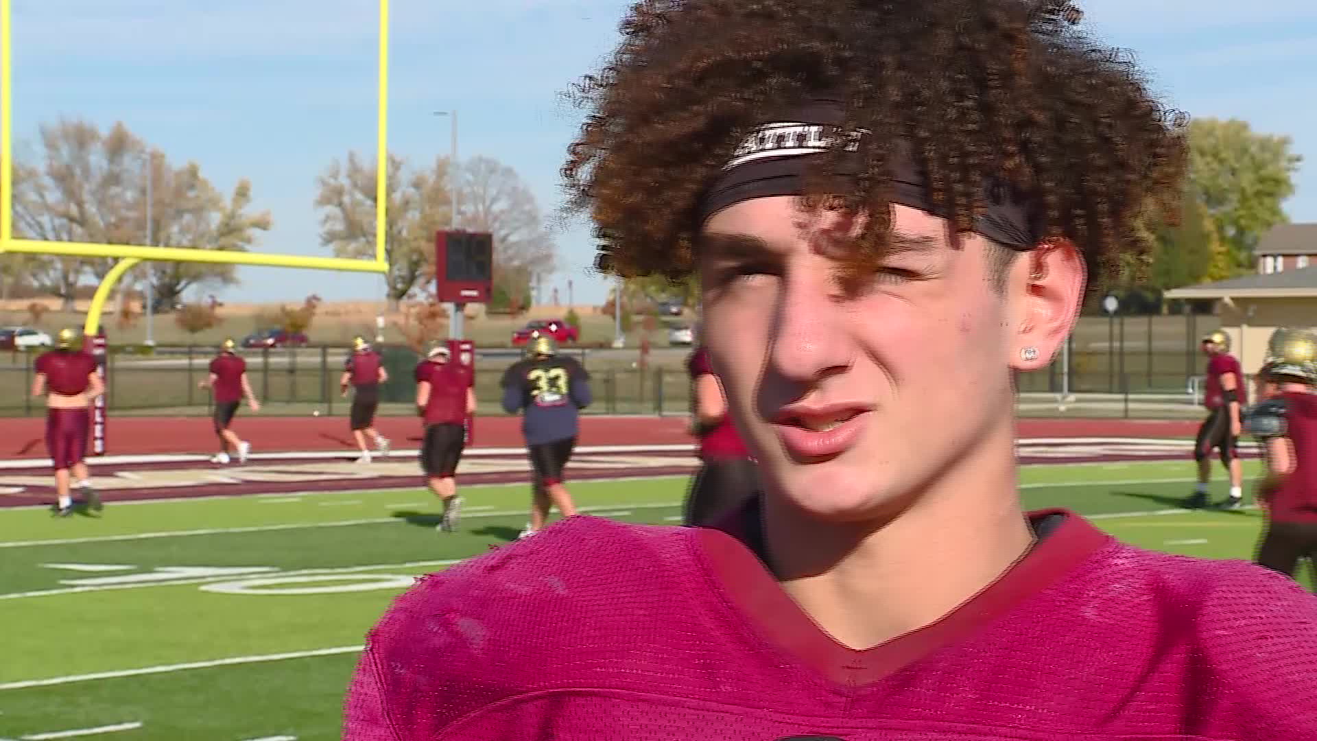 Gavin Smith full interview at Columbia City Eagles football practice on ...