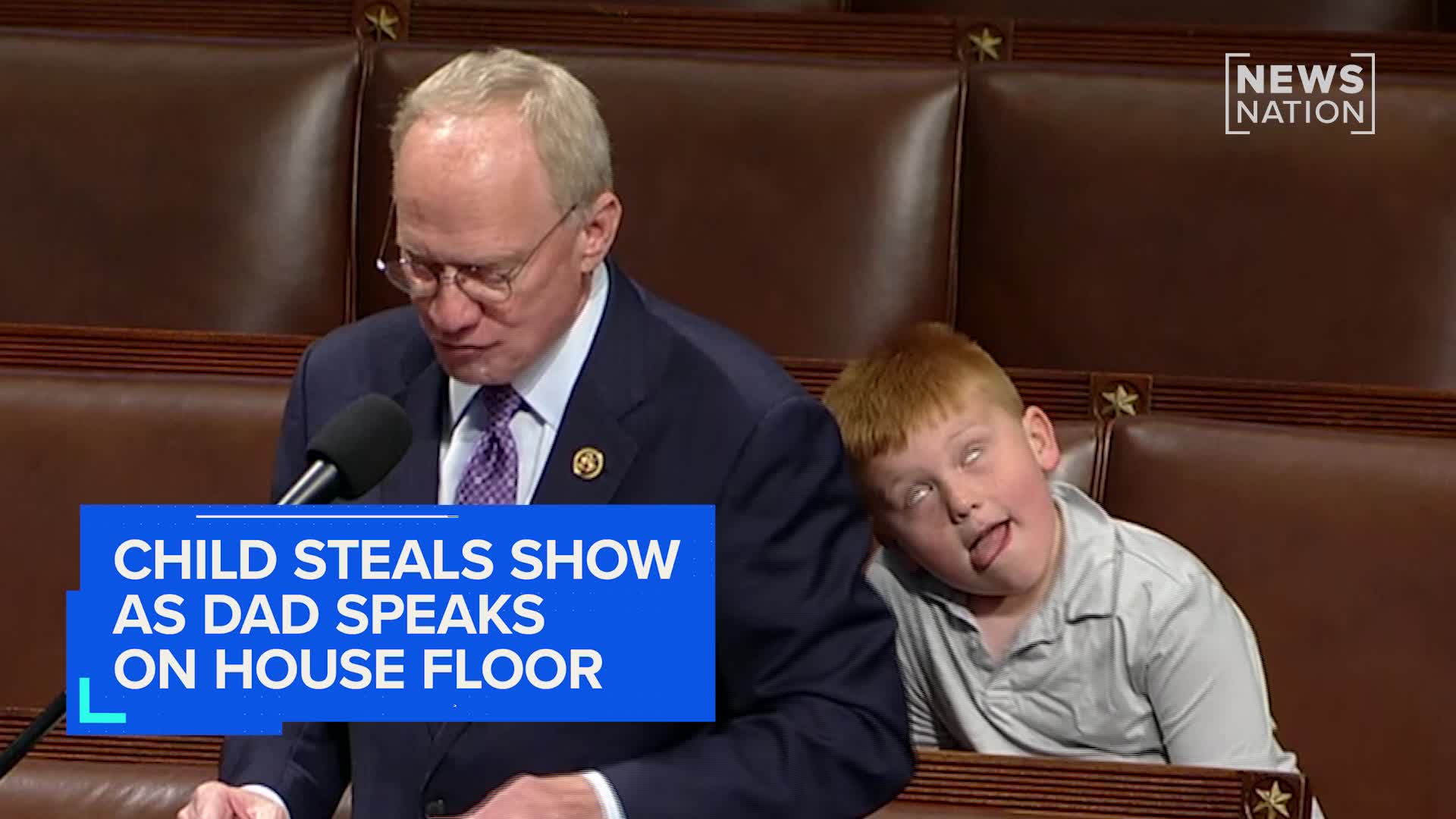 Child steals show as dad speaks on House floor | NewsNation – NewsNation