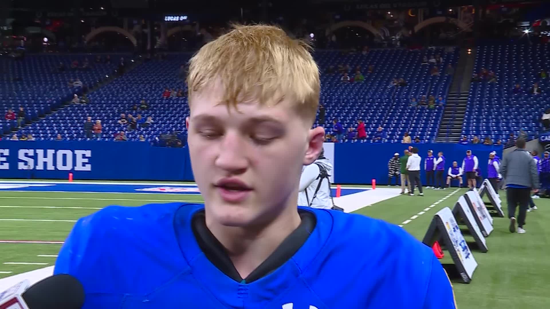 East Noble running back/linebacker Dallas Plattner postgame interview ...