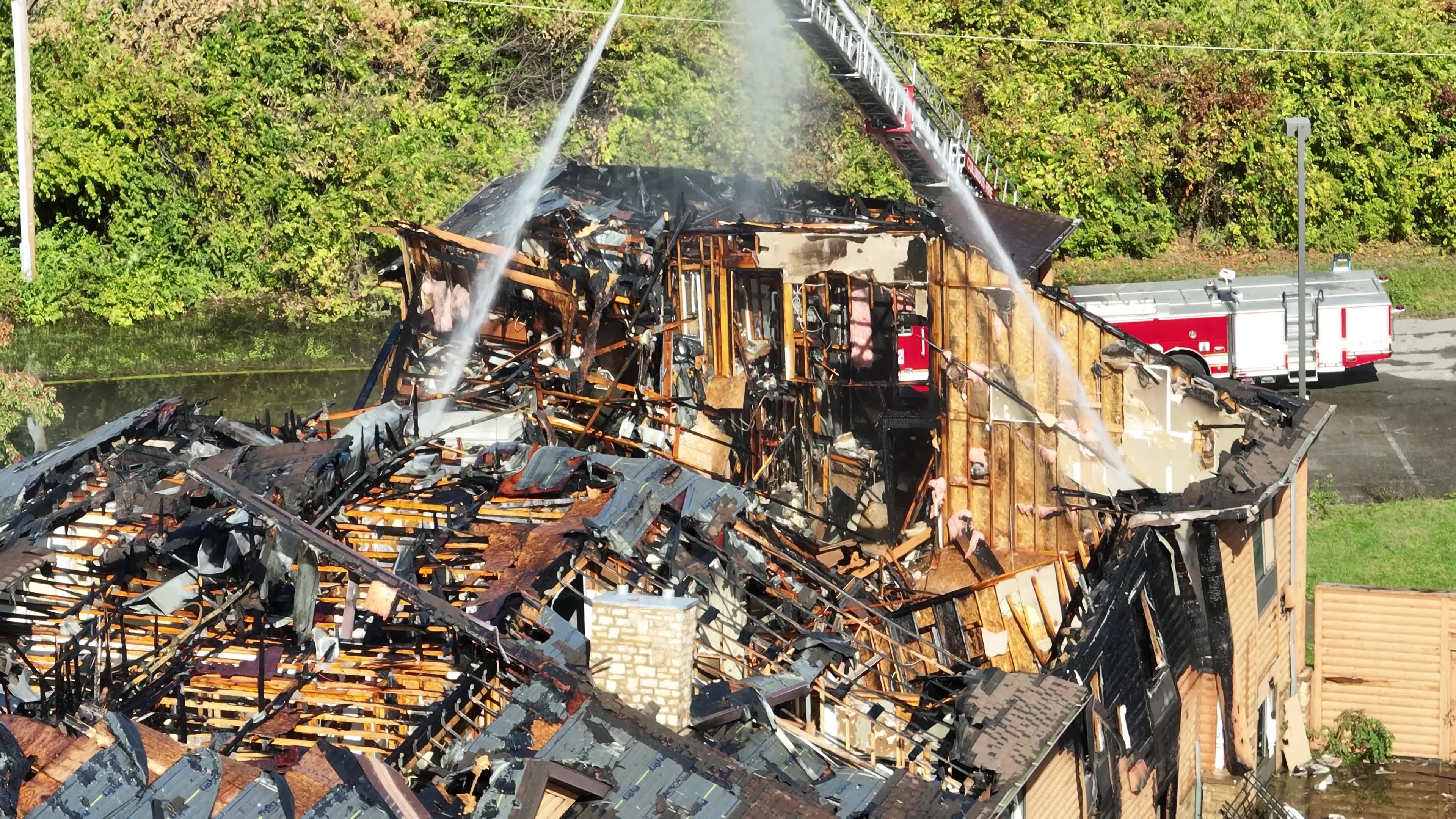 Drone shows damage to Fort Rapids water park after fire – NBC4 WCMH-TV