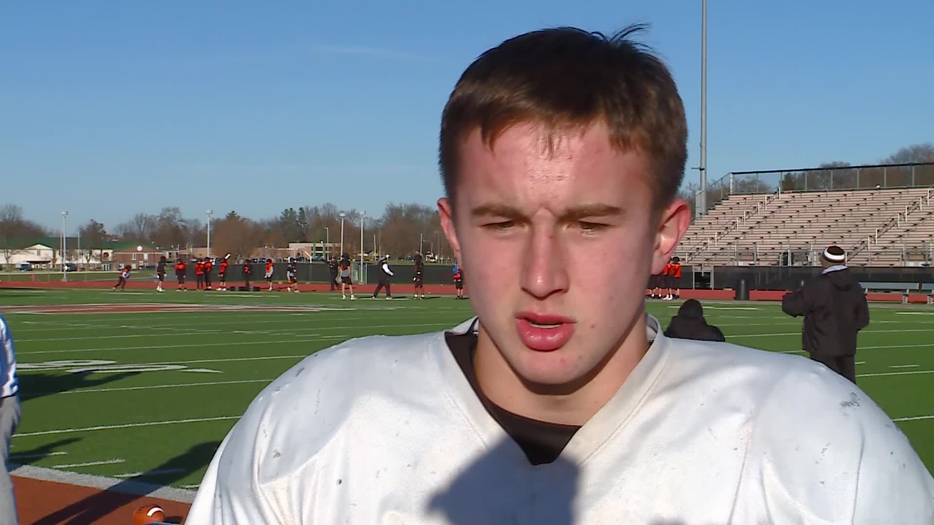 Warsaw senior quarterback/defensive back Drew Sullivan previews 5A state championship 11/26/2024 ...
