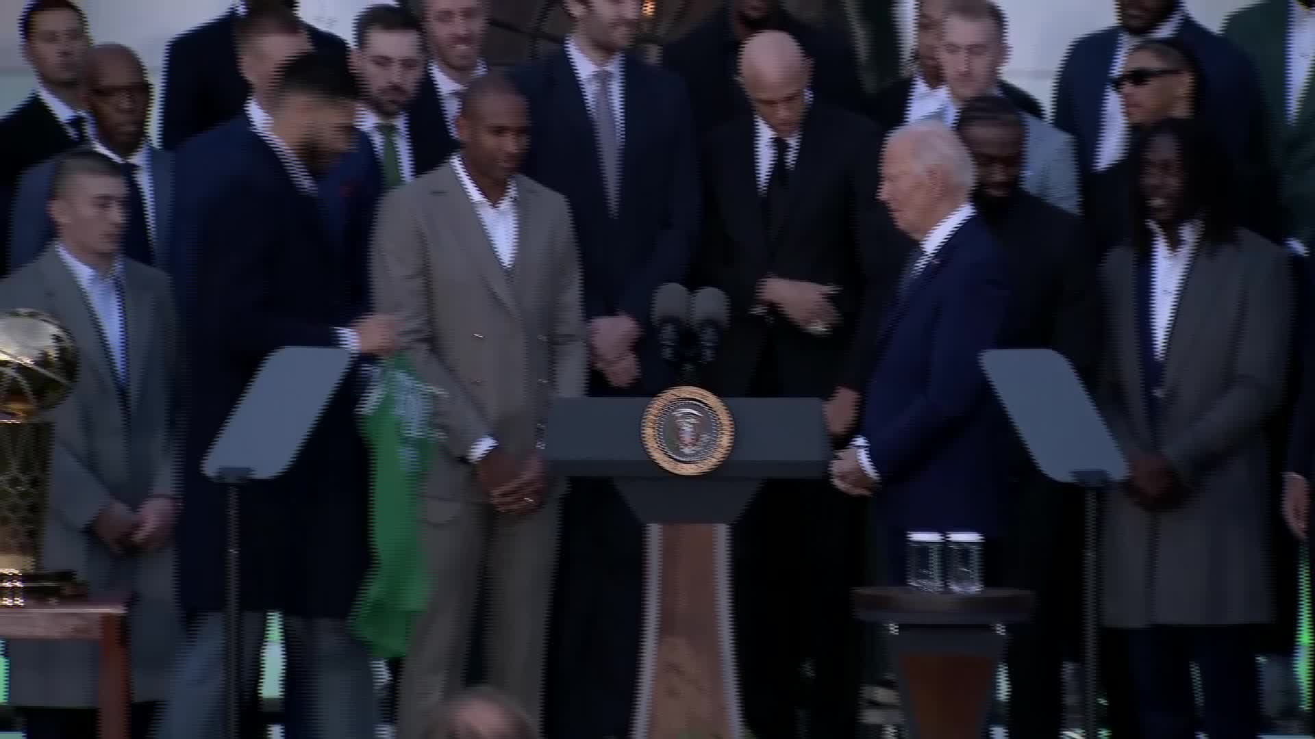 Boston Celtics honored at the White House – WGN Radio 720 – Chicago's ...