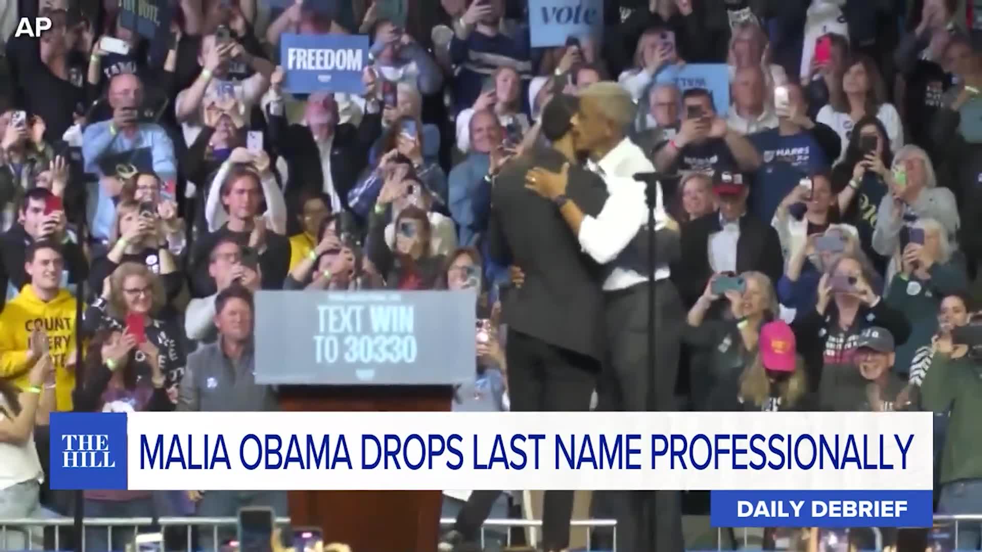 Obama shares thoughts on daughter Malia dropping last name ...