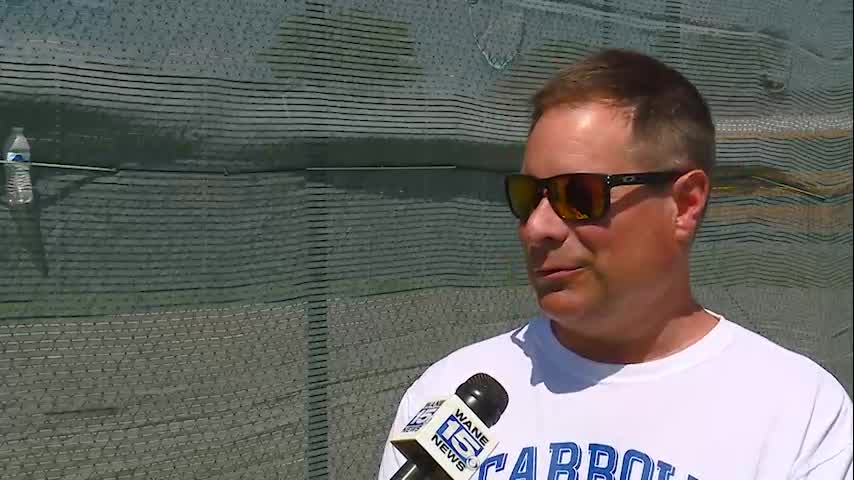 Kyle Stoffel full interview at Carroll tennis practice on 5/30/24 – WANE 15
