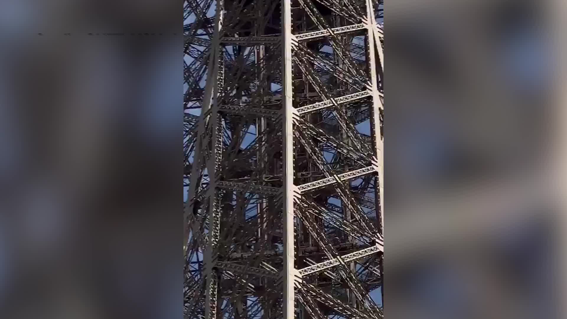 Person Spotted Scaling Eiffel Tower as Landmark Evacuated – WGN Radio ...