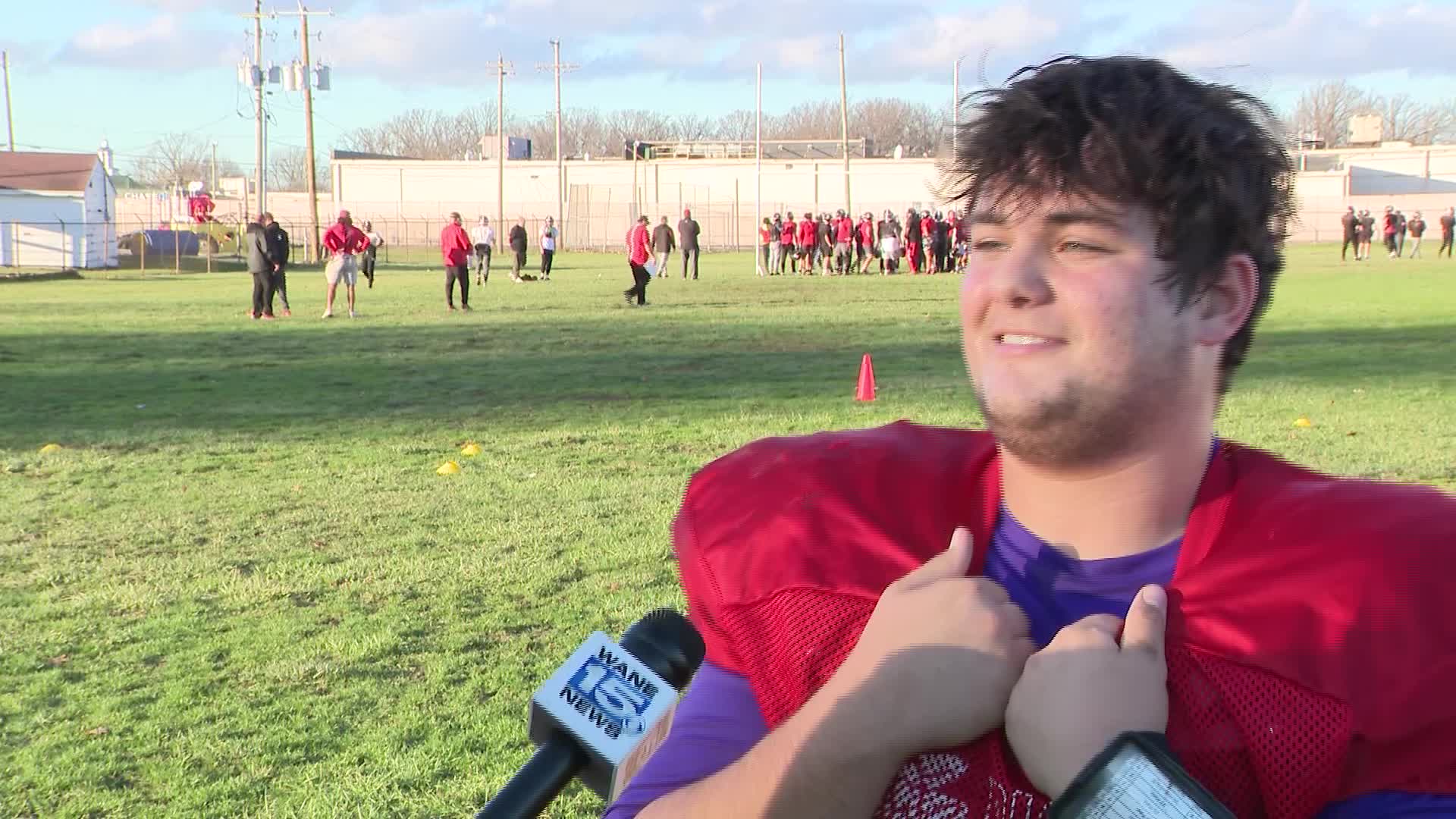 Michael Brough full interview at Bishop Luers Knights football practice ...