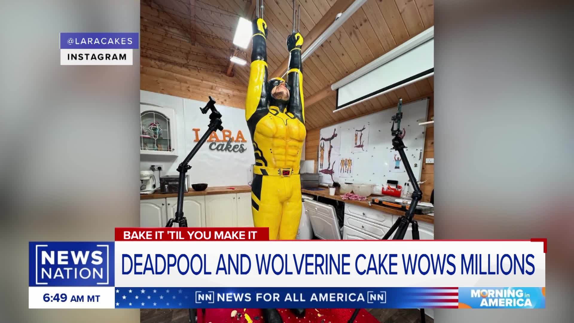 UK baker makes life-size Deadpool and Wolverine | Morning in America ...