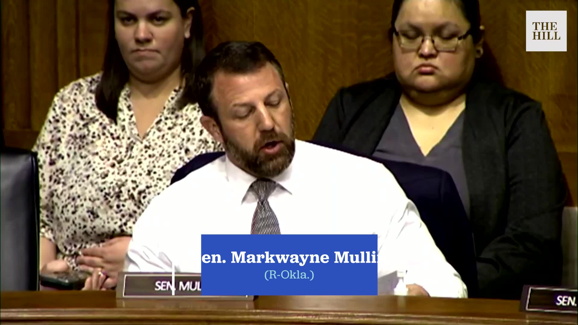Sanders tries to break-up argument between Sen. Mullin and Teamsters ...