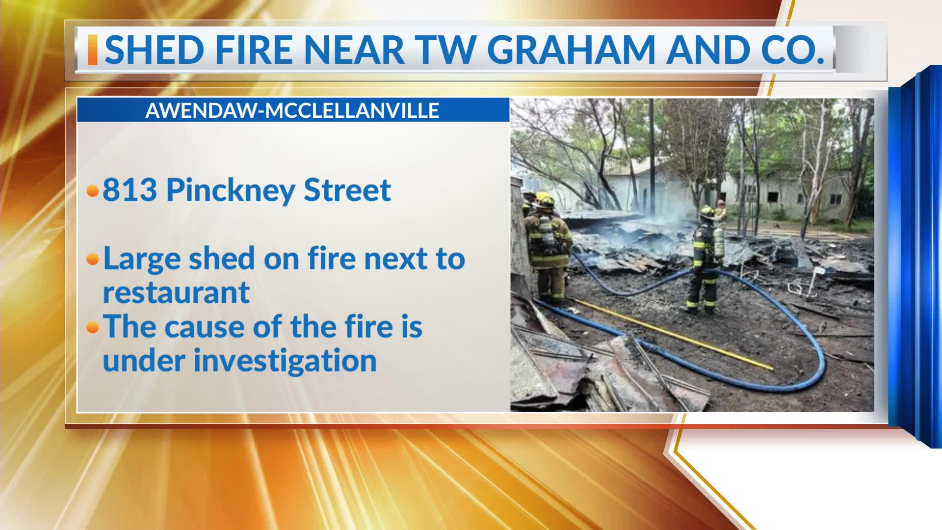 Crews respond to shed fire on Pinckney St in Awendaw – WCBD News 2