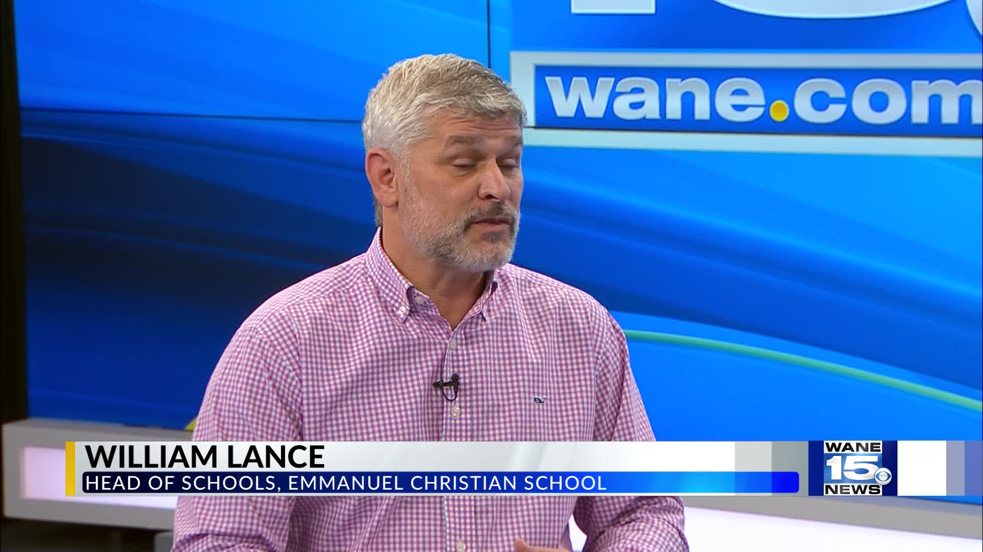 William Lance on a future Emmanuel Christian Highschool – WANE 15