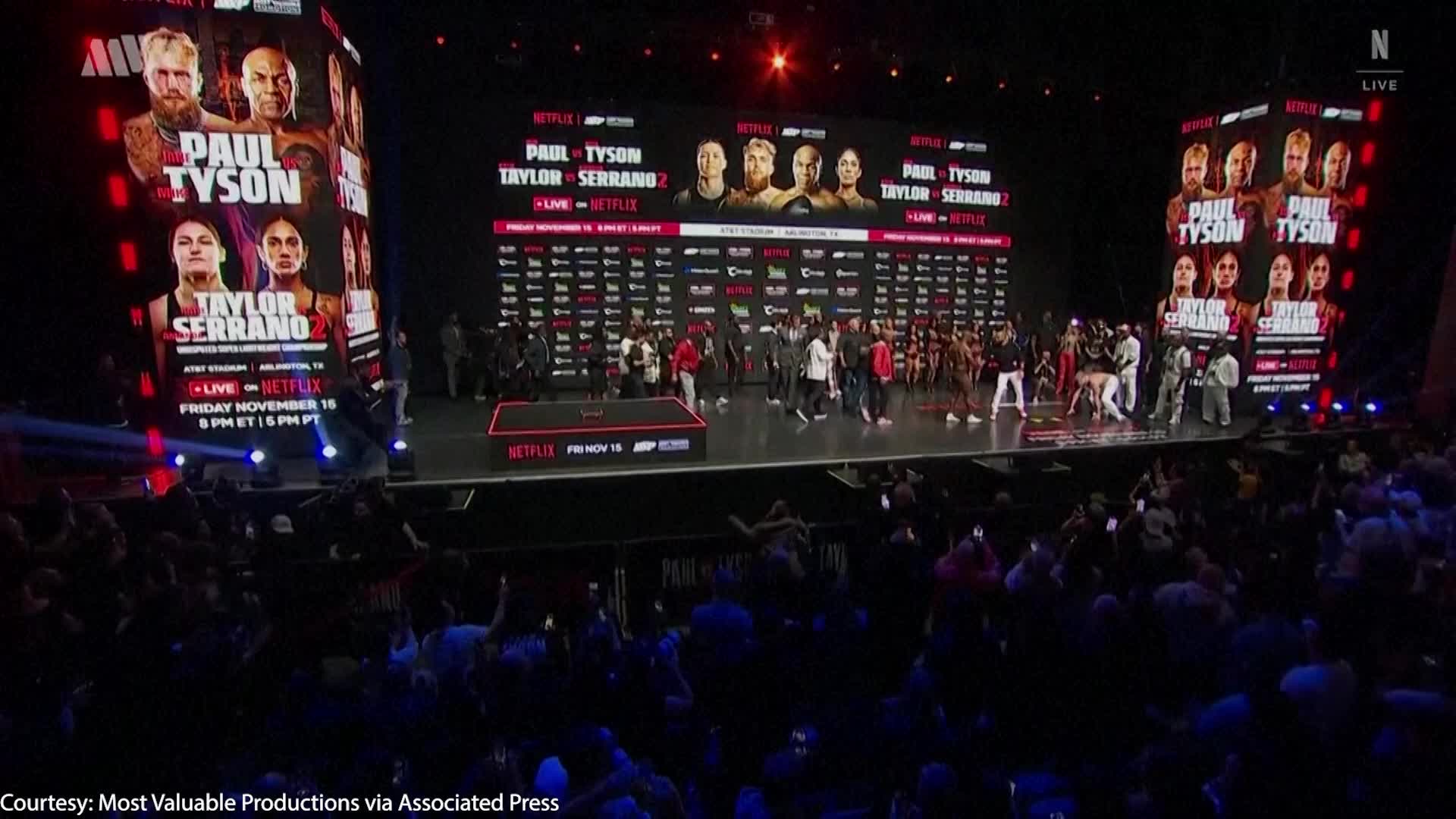 Mike Tyson slaps Jake Paul after weigh-in | AP – FOX31 Denver