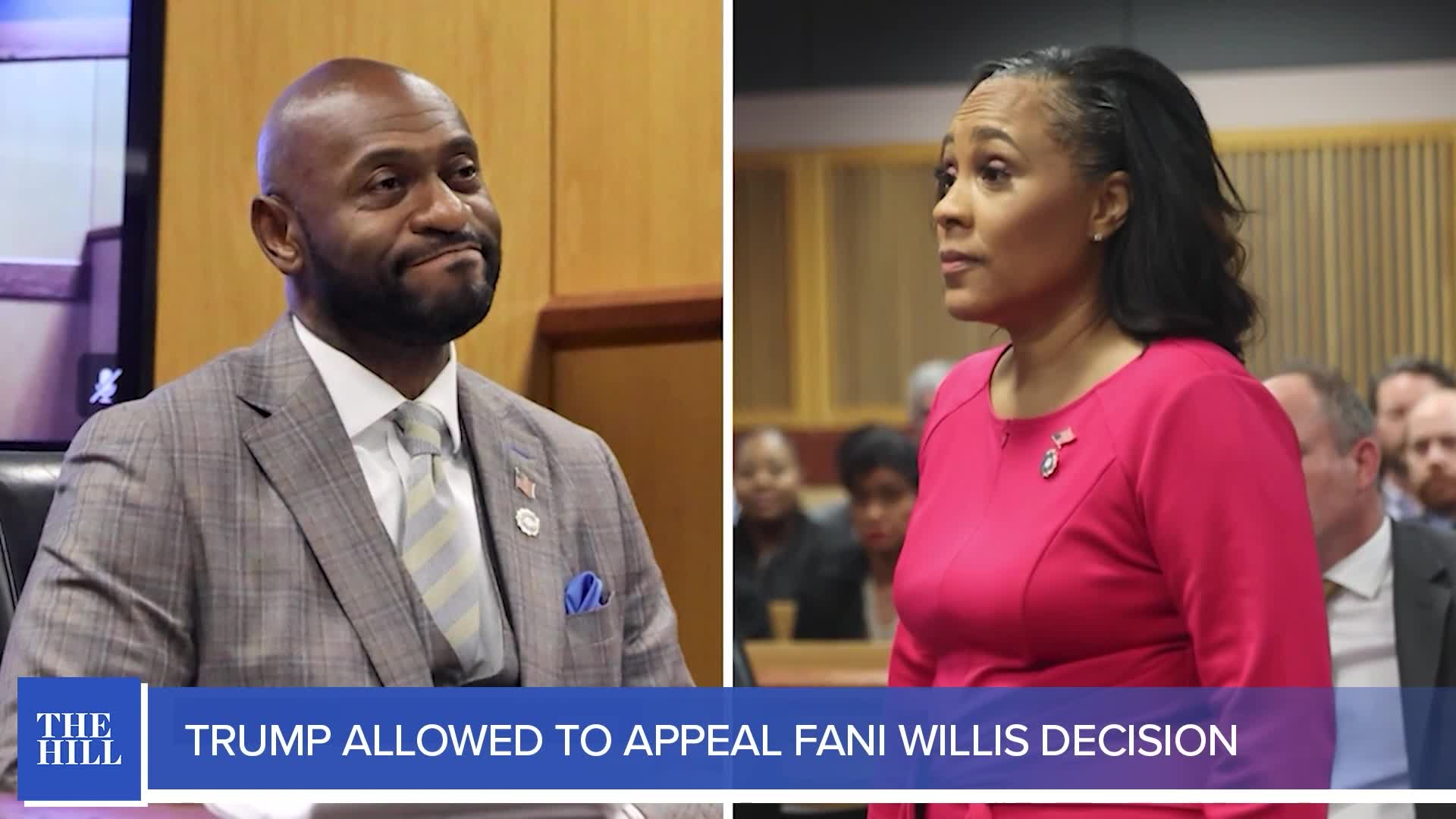 Trump allowed to appeal Fani Willis decision – The Daily Debrief – The Hill