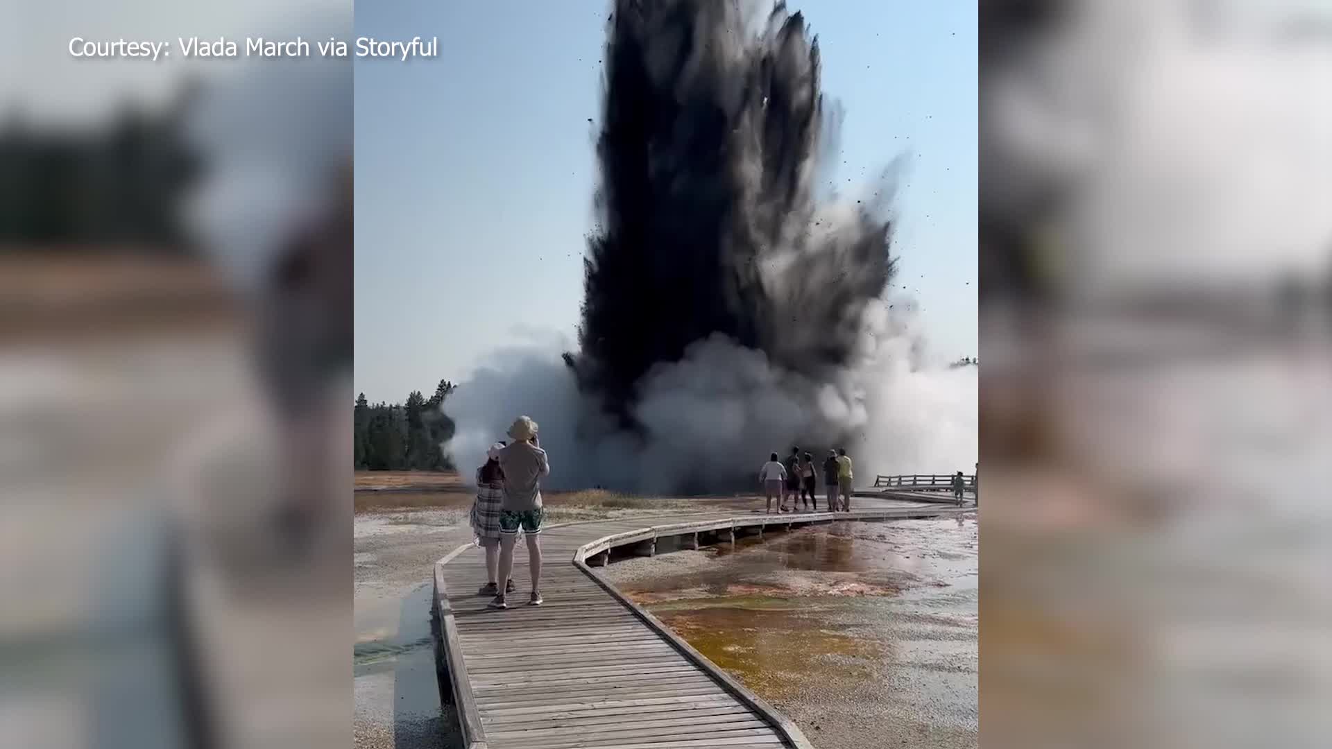 Hydrothermal explosion at Yellowstone National Park – WSPA 7NEWS