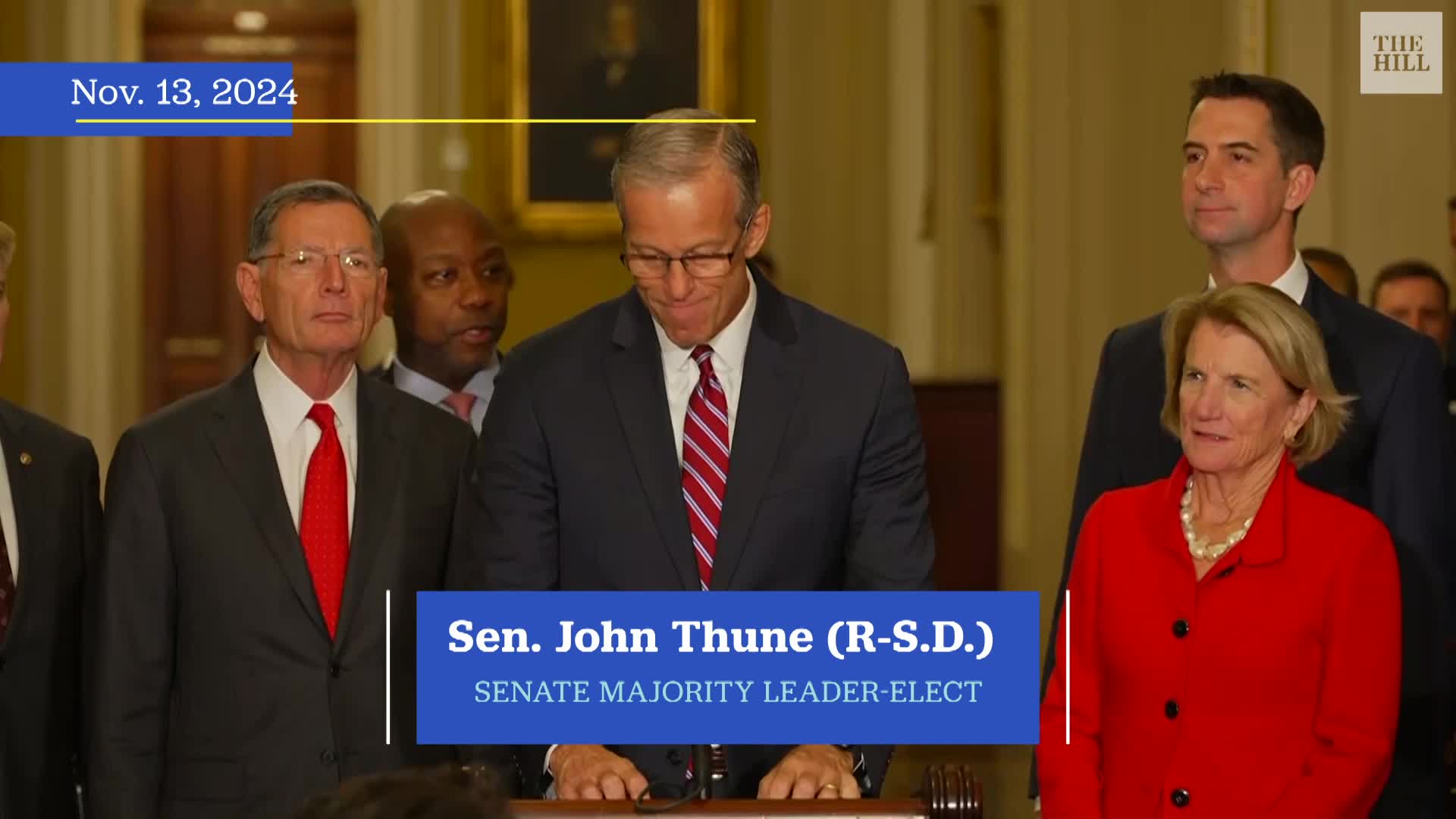 Thune speaks to press after being elected Senate majority leader – WBTW